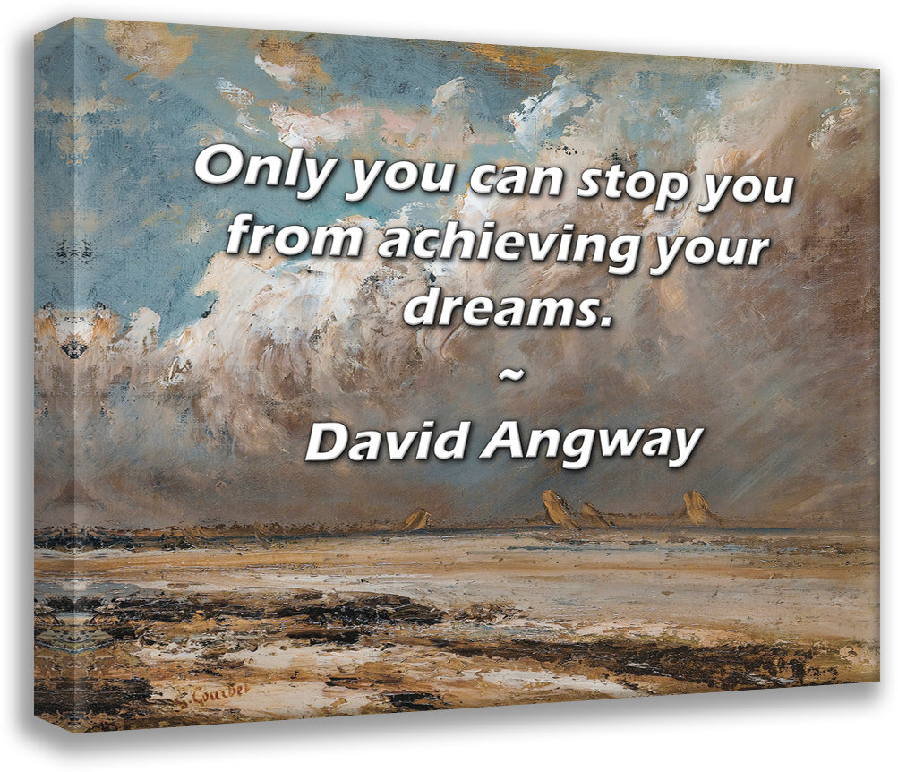 17 Stories Gallery Wrapped Canvas By David Angway: "Only you can stop ...